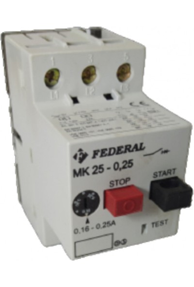 FEDERAL Fmk 0,16-0,25 Motor Koruma Şalteri Federal