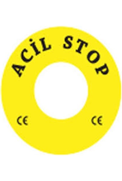 Proskit TIANYI0133 Lay5-D Acil Stop Buton Etiketi Yapışkansız Proskit TIANYI0133 Lay5-D Acil Stop Buton Etiketi Yapışkansız