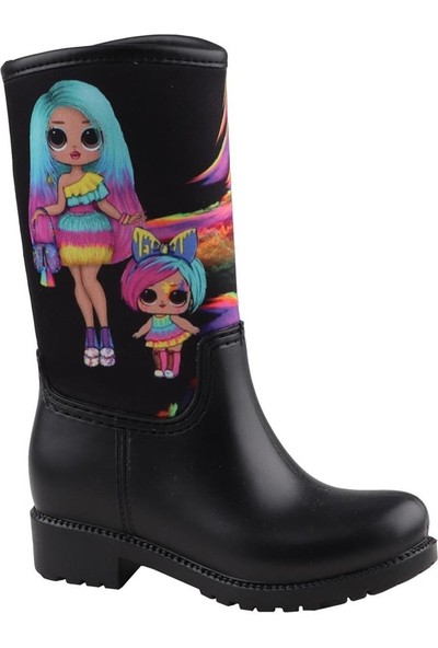 Föz 8988 Siyah Kız Çocuk Yağmur Kar Çizmesi