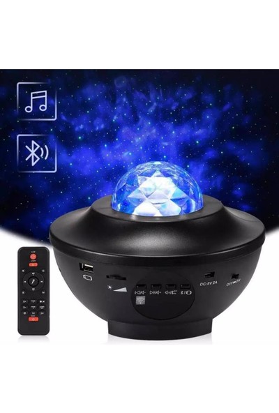 Hd Marketim Starry Lazer Projektör Çok Renkli Uzaktan Kumandalı Gece Lambası Disko Topu Bluetooth Hoparlör Hd Marketim Starry Lazer Projektör Çok Renkli Uzaktan Kumandalı Gece Lambası Disko Topu Bluetooth Hoparlör