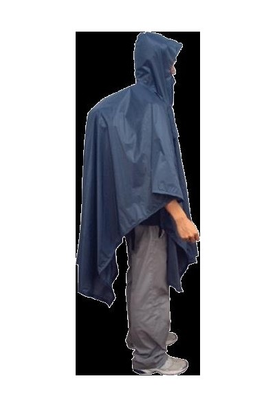Jr Gear Poncho Unisex Panço Yağmurluk-Mavi