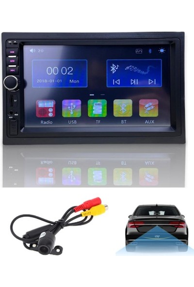 Maxessa 7 Inc Double Teyp Bluetooth USB Sd+ Geri Görüş Kamerası 2022 Model Maxessa 7 Inc Double Teyp Bluetooth USB Sd+ Geri Görüş Kamerası 2022 Model