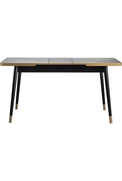 Dekorazi Obsidyen Gold Ortadan Açılır Masa 75X120 cm