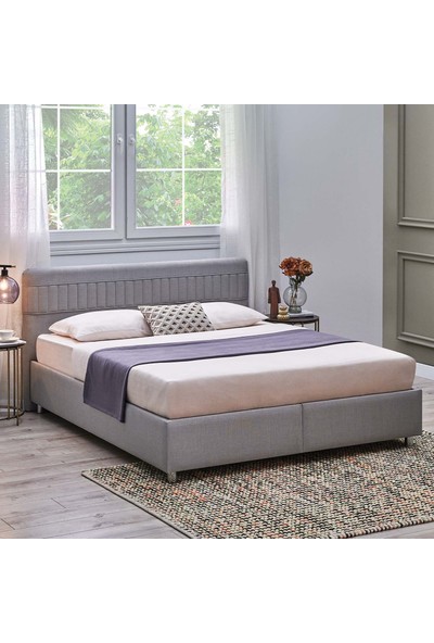 Yataş Bedding Nano Başlık Somni Baza Set - Gri