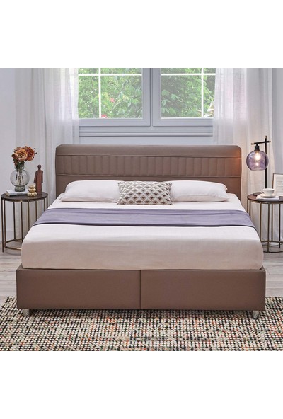 Yataş Bedding Nano Başlık Somni Baza Set - Vizon