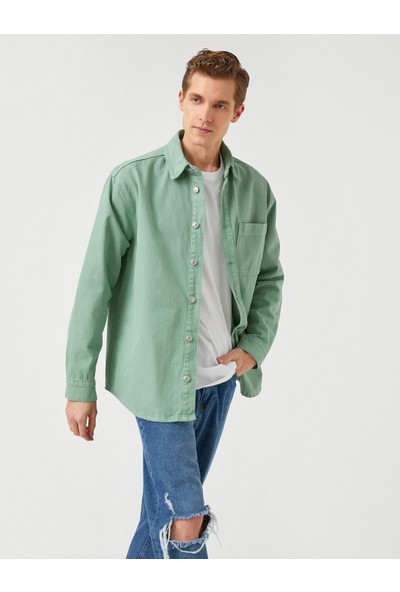 Koton Oversize Kot Gömlek Ceket