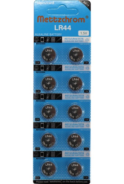 Mettzchrom Boya Mikrofon Pili By-M1 Serisi Mikrofon Uyumlu Alkalin Pil 10'lu