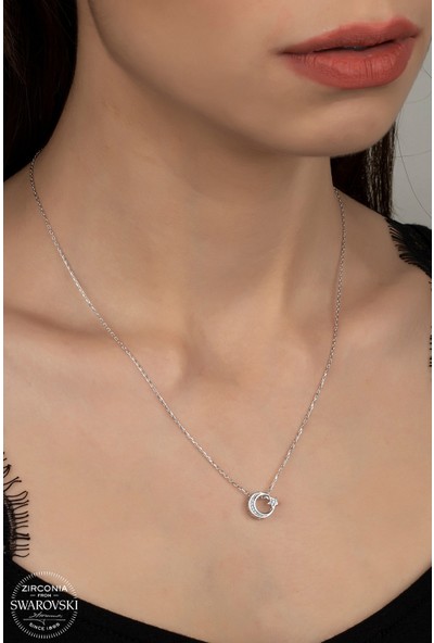 Union Takı Union Swarovski Zirconia Kadın Türk Bayrağı Gümüş Kolye Union Takı Union Swarovski Zirconia Kadın Türk Bayrağı Gümüş Kolye