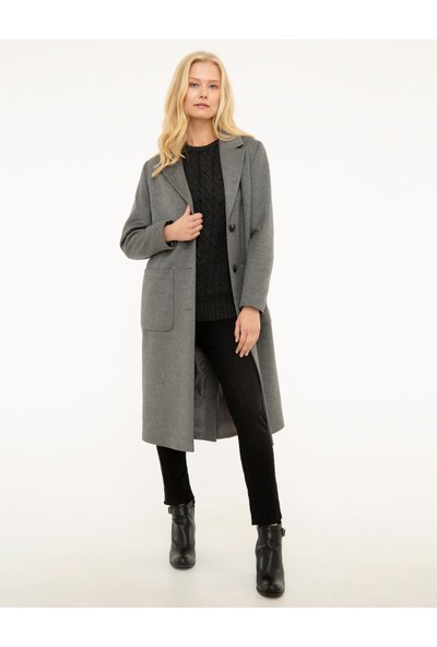 Pierre Cardin Antrasit Standart Fit Kaban 50197283-VR006