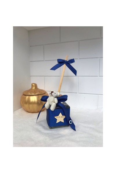 Süslü Horanta 20 Adet Ayıcıklı Bambu Çubuklu Kare Şişe Mavi Oda Kokusu Nikah Nişan Söz Bebek Süslü Horanta 20 Adet Ayıcıklı Bambu Çubuklu Kare Şişe Mavi Oda Kokusu Nikah Nişan Söz Bebek