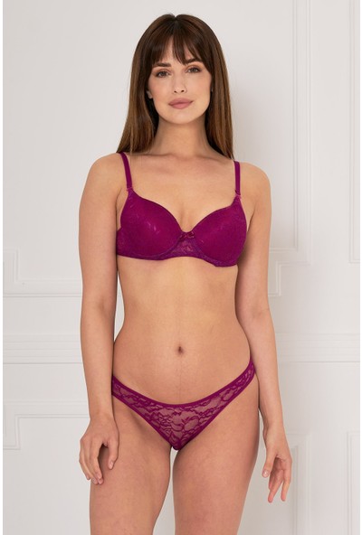 Eminna Kadın Dantelli Sütyen Külot Takım