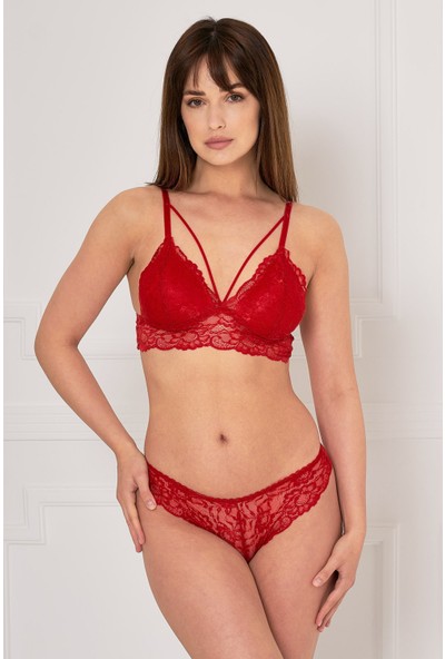 Eminna Kadın Dolgusuz Triange Sütyen Külot Takım