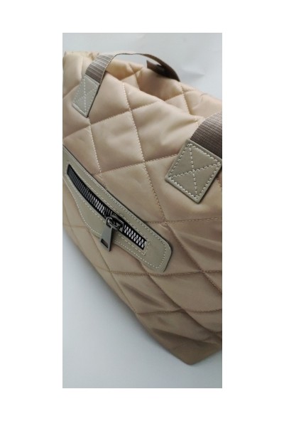 Gelife Vizon Kadın Kapitone Baskılı Yumuşak Doku Omuz Çantası 326587