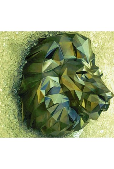 Cemrela Art Kübik Duvar Aslan Objesi Cemrela Art Kübik Duvar Aslan Objesi