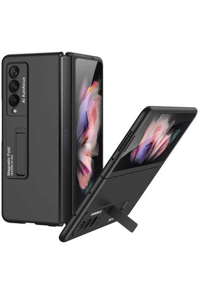 Vendas Samsung Galaxy Z Fold 3 Z-Stand Tasarımlı Silikon Kılıf Vendas Samsung Galaxy Z Fold 3 Z-Stand Tasarımlı Silikon Kılıf