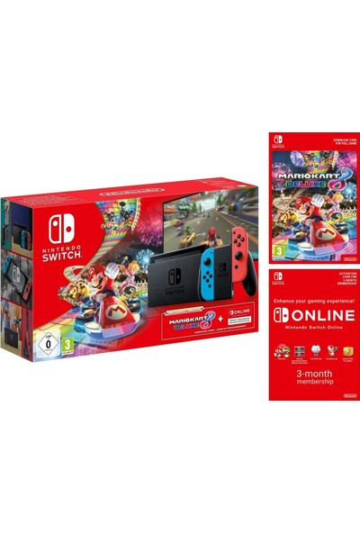 Nintendo Switch Konsol Mario Kart Bundle Distribütör Garantili Nintendo Switch Konsol Mario Kart Bundle Distribütör Garantili