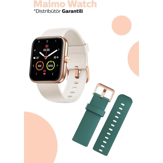 Maimo Watch WT2105 Akıllı Saat 1.69 Inç - Rose Gold + Yeşil Fiyatı