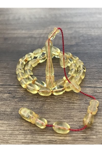 Şamil Tesbih Ukrayna Kaya Damla Kehribar Tesbih Usta Işçilikli