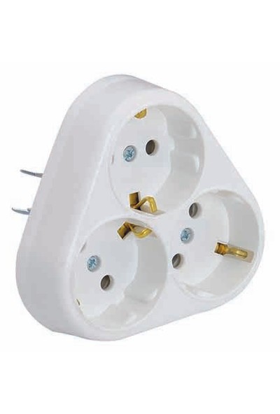 Far 3'lü Sıva Altı Topraklı Priz Far 3'lü Sıva Altı Topraklı Priz