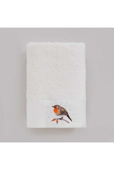 Chakra Brutta Yüz Havlusu 50X90 cm Ekru