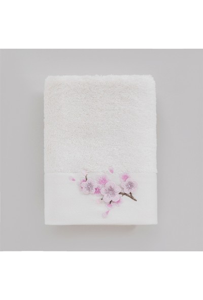 Chakra Benitta Yüz Havlusu 50X90 cm Ekru