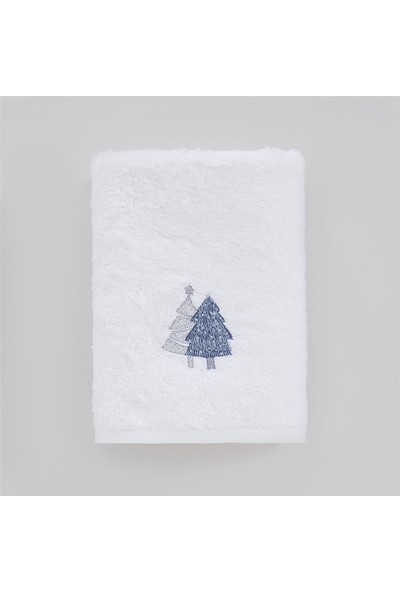 Chakra Feixe Yüz Havlusu 50X90 cm Beyaz