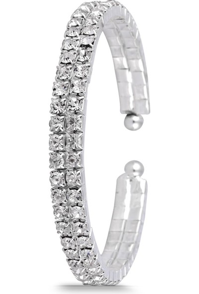 Duke Nickle Zirkon Taşlı Su Yolu Bileklik DBBL3143