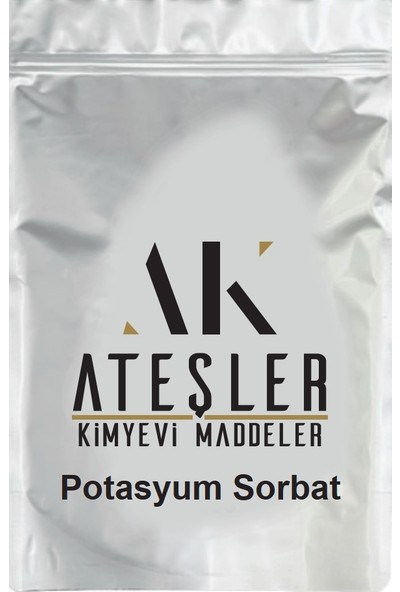 Ateşler Kimyevi Maddeler Potasyum Sorbat 5 kg Ateşler Kimyevi Maddeler Potasyum Sorbat 5 kg