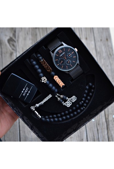 Deepwell Erkek Kol Saati Kişiye Özel Tesbih Çakmak Bileklik Seti Deepwell Erkek Kol Saati Kişiye Özel Tesbih Çakmak Bileklik Seti