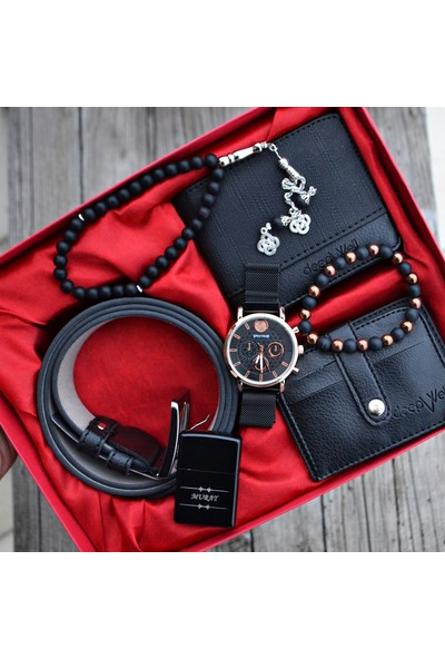 Deepwell Erkek Kol Saati Bileklik Kişiye Özel Çakmak Tesbih Kemer Cüzdan Seti Deepwell Erkek Kol Saati Bileklik Kişiye Özel Çakmak Tesbih Kemer Cüzdan Seti