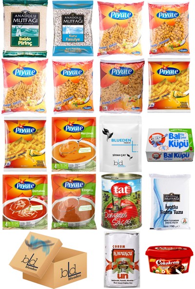 Blueden Ramazan Paketi Kumanya Ezrak Gıda Yardım Kolisi 18 Parça 160 Nolu Paket Blueden Ramazan Paketi Kumanya Ezrak Gıda Yardım Kolisi 18 Parça 160 Nolu Paket