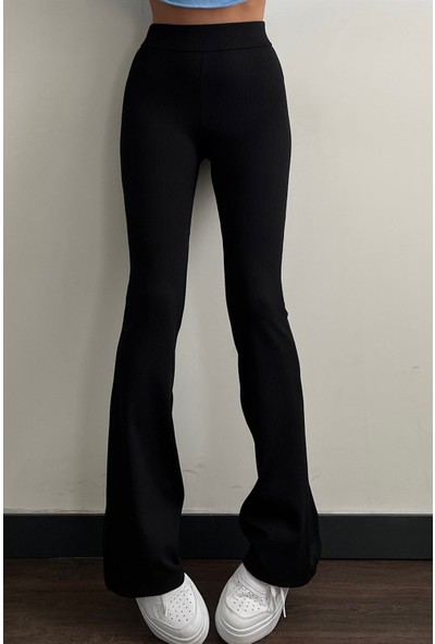 Miss Nish Fitilli Toparlayıcı Ispanyol Paça Tayt