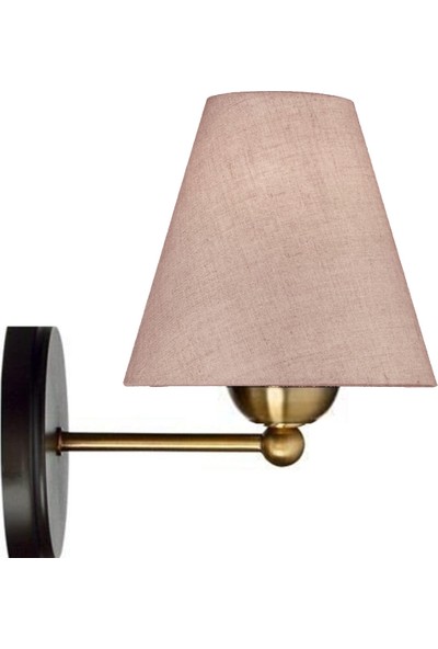 Trend Avize Salto Retro Siyah Eskitme Kasa Kumaş Başlıklı Aplik