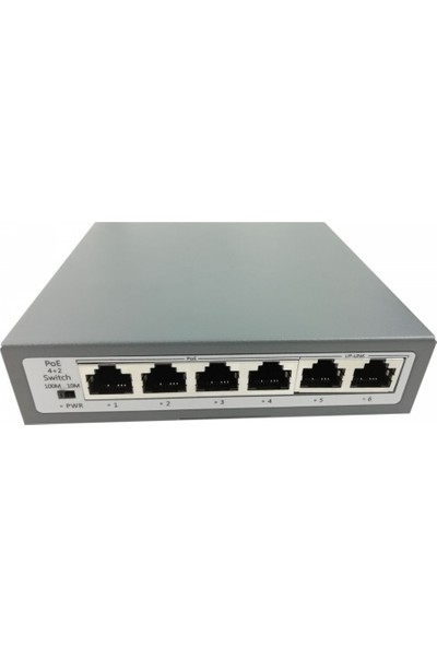 Eurolink 4+2 Port Poe Switch 10/100 Megabit Eurolink 4+2 Port Poe Switch 10/100 Megabit