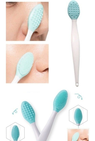 Omac Burun Siyah Nokta Cilt ve Yüz Temizleyici Temizleme Fırçası Peeling Fırça Çilek Omac Burun Siyah Nokta Cilt ve Yüz Temizleyici Temizleme Fırçası Peeling Fırça Çilek