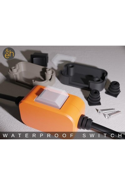 Aldım Geldi Su Geçirmez In-Line Kablo Anahtarı / Güç Kablo Anahtarı Kutusu Plastik Aparat