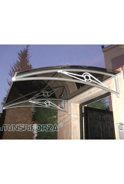 Transpoforza Tf Delux Seri 1,12 Alüminyum Ayaklı Sundurma 480X100 cm Gri
