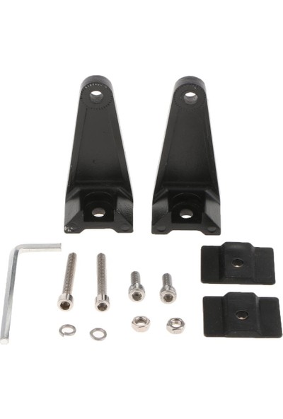 Blesiya 2x LED Çalışma Işık Çubuğu Yan Ayarlanabilir Taban Montaj Braketi Kiti Evrensel (Yurt Dışından)