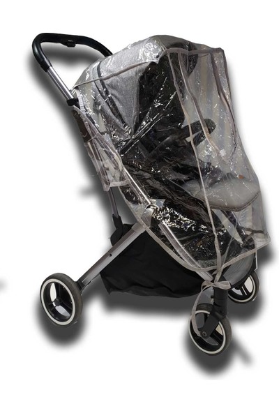 Babysafe Plus Ultra Lüx Büyük Boy Fermuarlı ve Çepli Bebek Arabası Yağmurluğu
