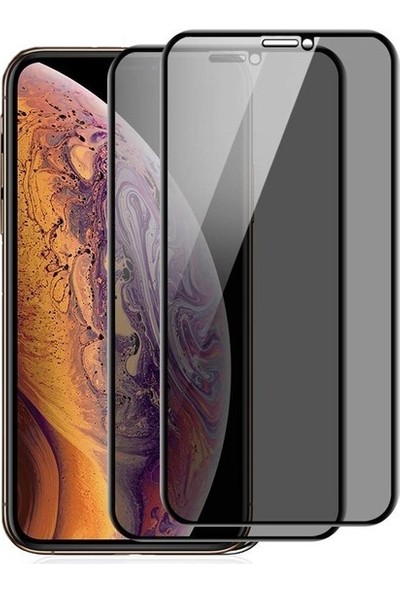 Apple iphone 12 Kırılmaz Ekran Koruyucu Hayalet Cam Gizlilik Filtreli Komple Cam