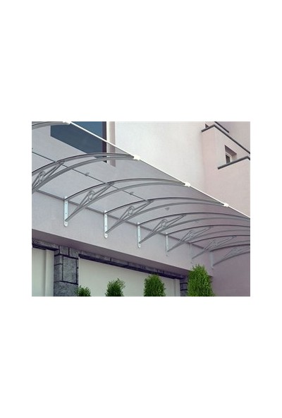 Transpoforza Tf Prolüx Maxi 20.9 Alüminyum Ayaklı Sundurma 450 x 200 cm Gri