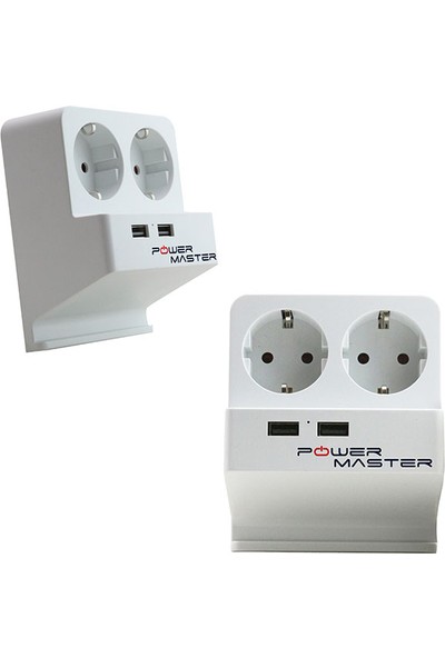 Cmk Powermaster 16892 Çift Usb'li 2'li 1.5 Metre Kablolu Akım Korumalı Priz (2000W/16A/250 Joule)