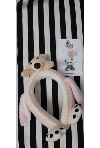 EyER Shoping Haraketli Ayıcıklı Peluş Kulaklık Taç