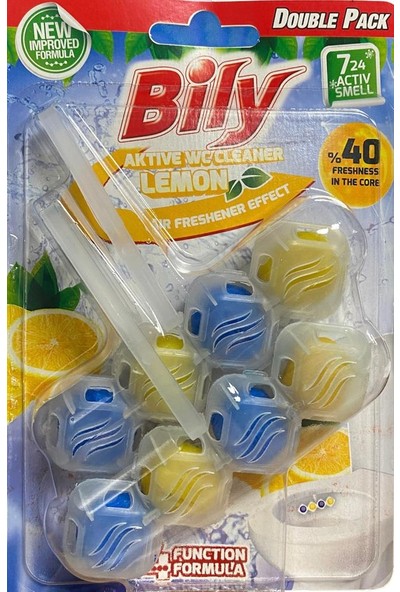 Bily Double Klozet Blok Lemon 2X50 G