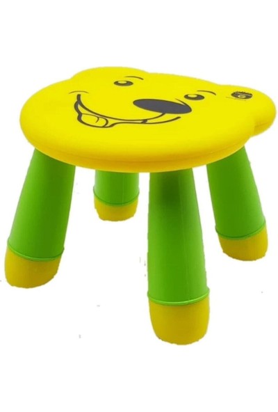 Çocuk Taburesi Bebe Oturağı Plastik Tabure Çocuk Sandalyesi Tabure Oturağı Oturak - 21 x 23 cm