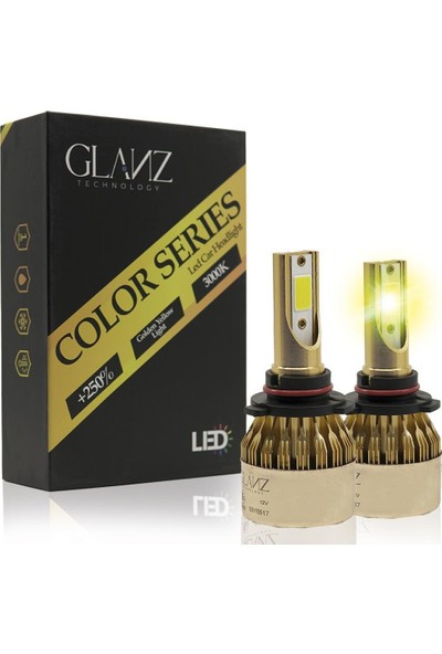 Glanz Altın Sarı 3000K LED Xenon H1 H3 H4 H7 H8 H9 H10 H11 9005 9006 9012 H27 Glanz Altın Sarı 3000K LED Xenon H1 H3 H4 H7 H8 H9 H10 H11 9005 9006 9012 H27