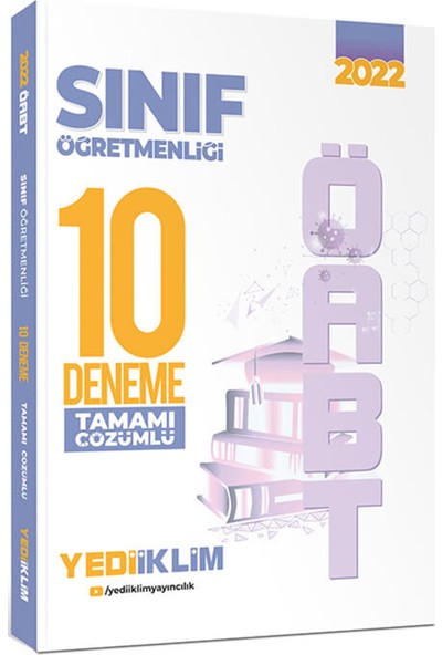 Yediiklim Yayınları ÖABT 2022 Sınıf Öğretmenliği Tamamı Çözümlü 10 Deneme