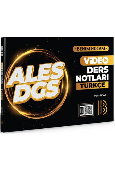 Benim Hocam Yayınları ALES DGS 2022 Türkçe Video Ders Notları
