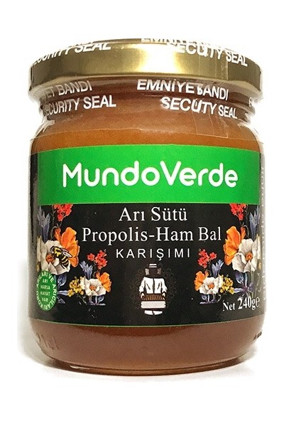 Mundo Verde Arısütü-Propolis_ham Bal Karışımı 240 gr