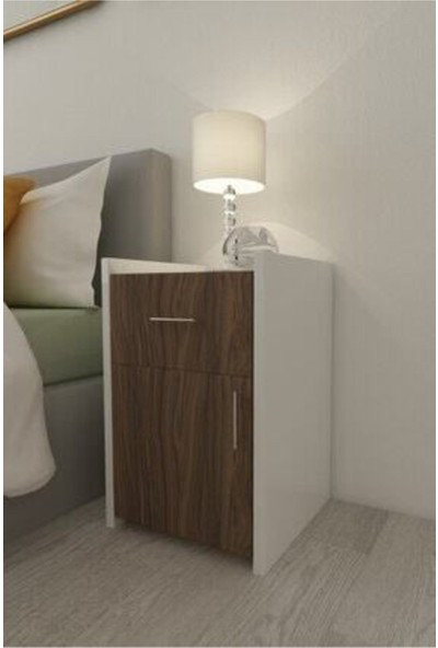 Moonlife Lizbon Çekmeceli Komodin (Ceviz)